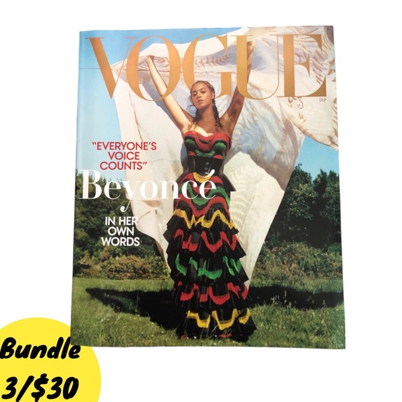 Vogue | Other | Vogue Magazine Beyonc Cover Page September 28 Queen Bee Beehive Fashion | Poshmark
